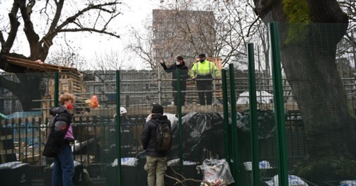 BRITAIN HS2 REBELLION PROTEST