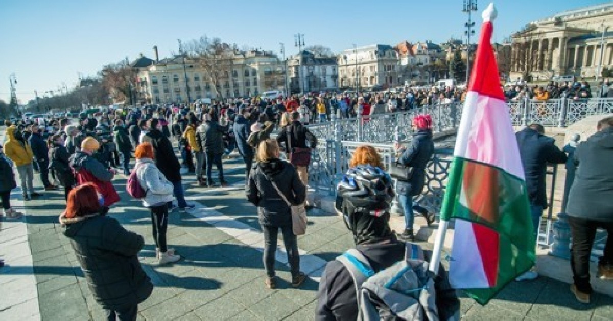 HUNGARY PROTEST PANDEMIC CORONAVIRUS COVID19