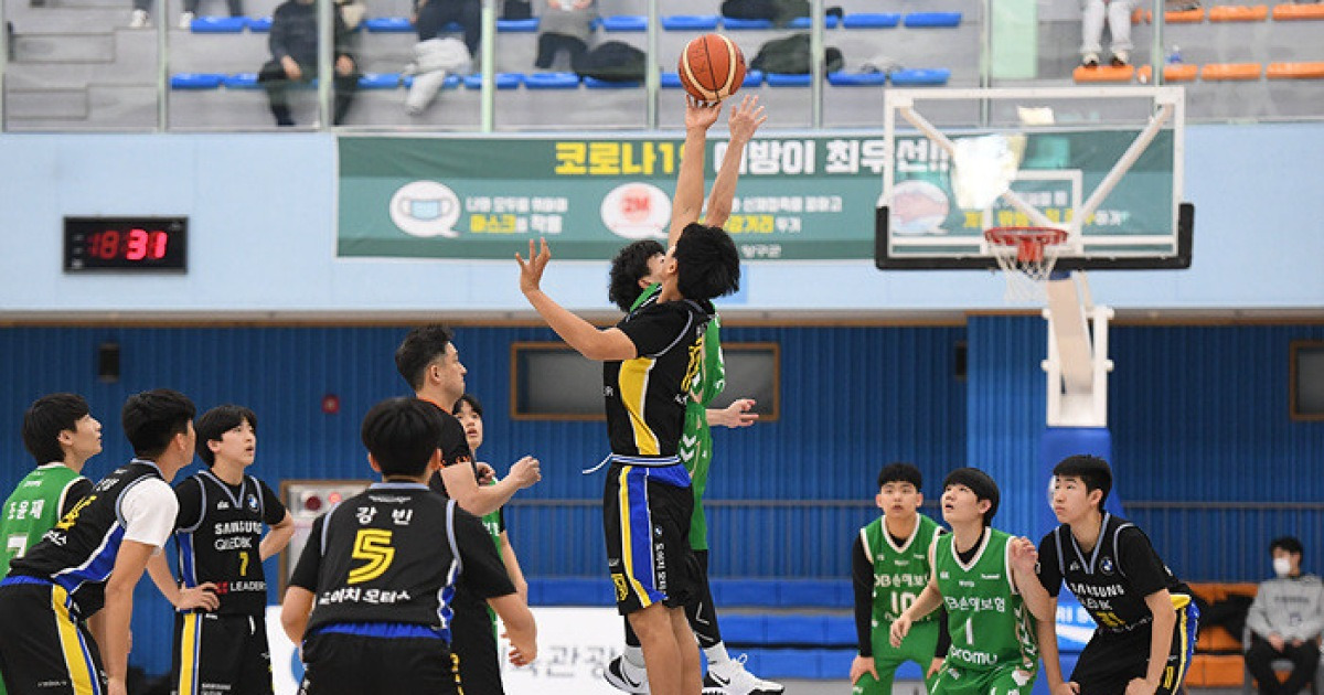 [JB화보] 2020-2021 KBL 유소년클럽 농구대회 IN 양구, U15 삼성과 DB의 경기 화보