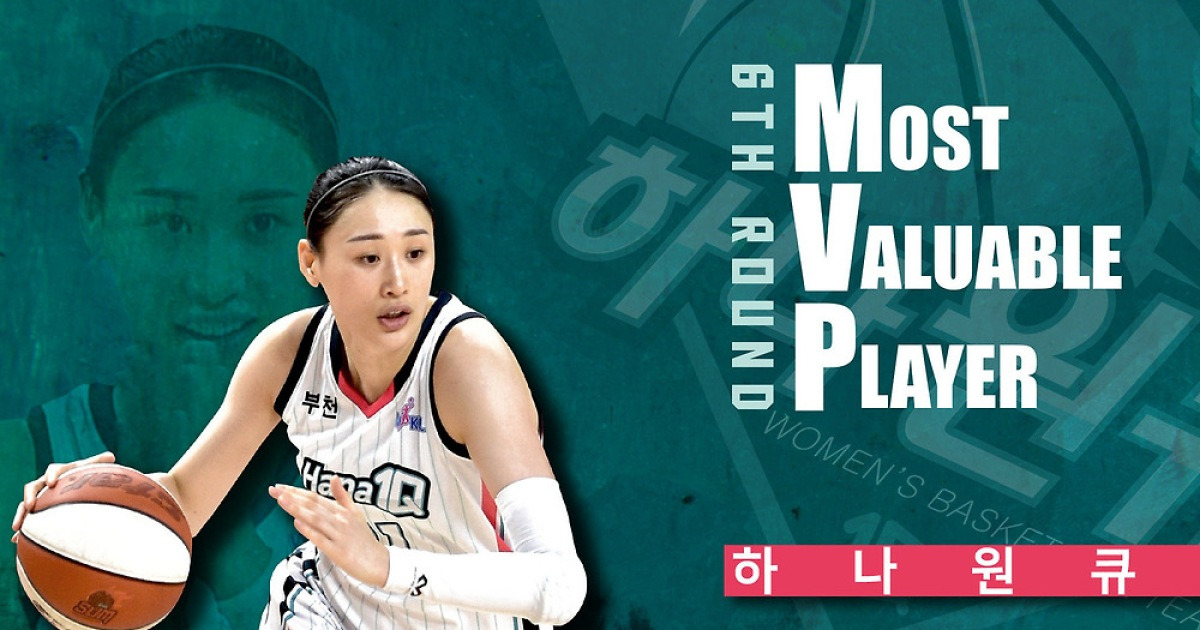 WKBL 하나원큐 강이슬, 6R MVP..같은 팀 정예림 MIP