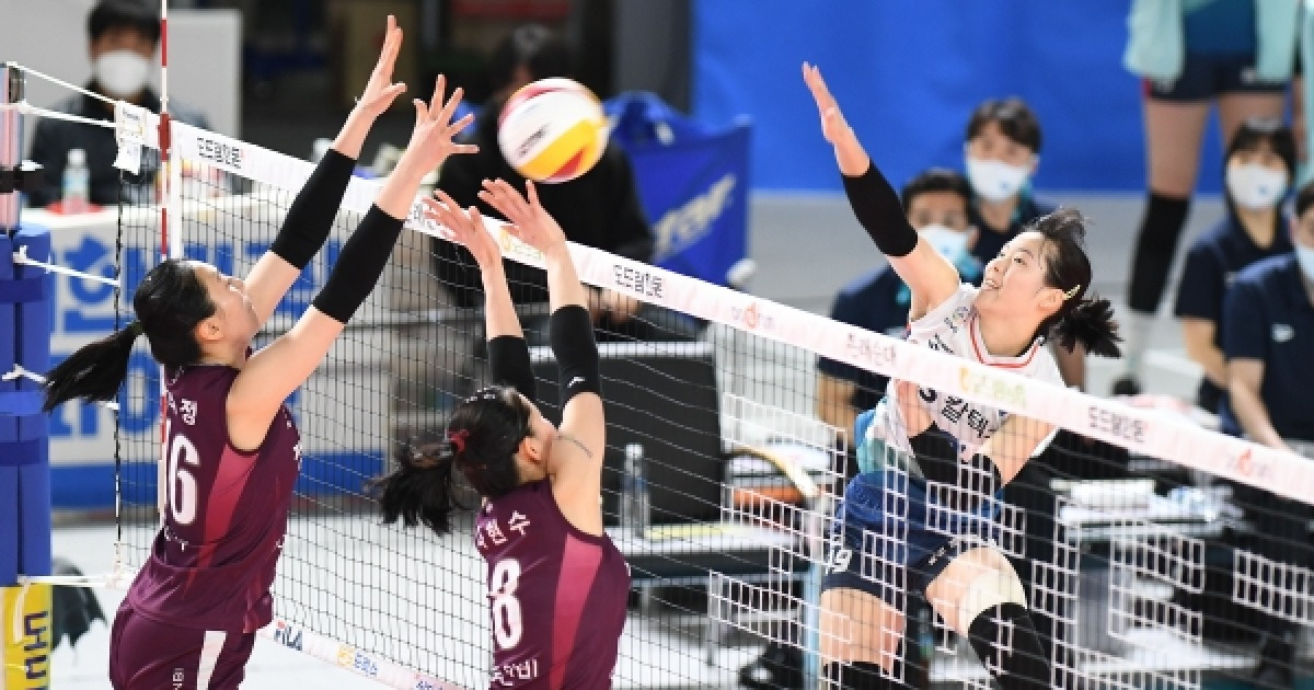'디우프 39점' KGC, GS 3-1 격파..女배구 정규리그 종료