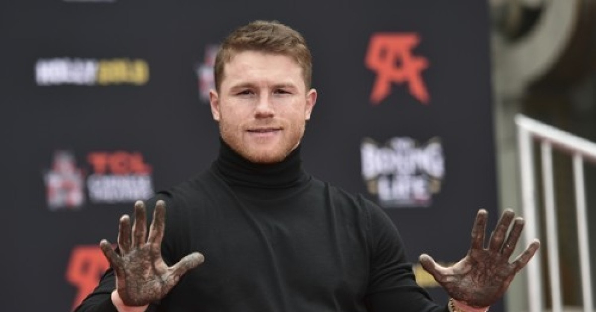 Canelo Alvarez Hand and Footprint Ceremony