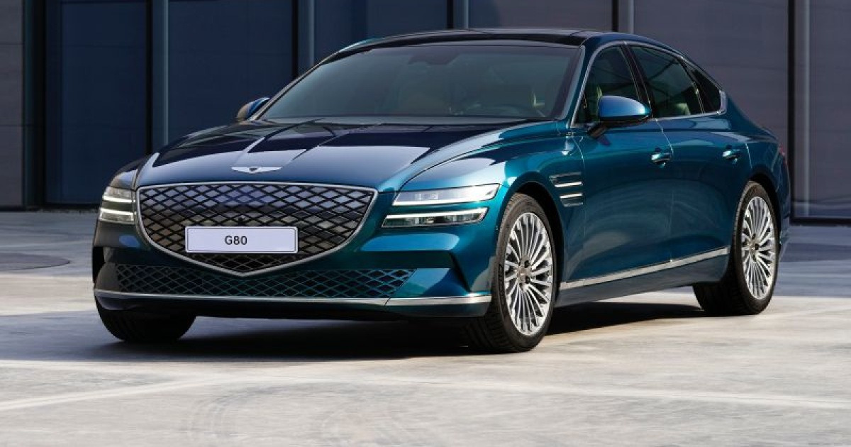 제네시스 'G80 전기차' 최초 공개.. 최대 427km 주행
