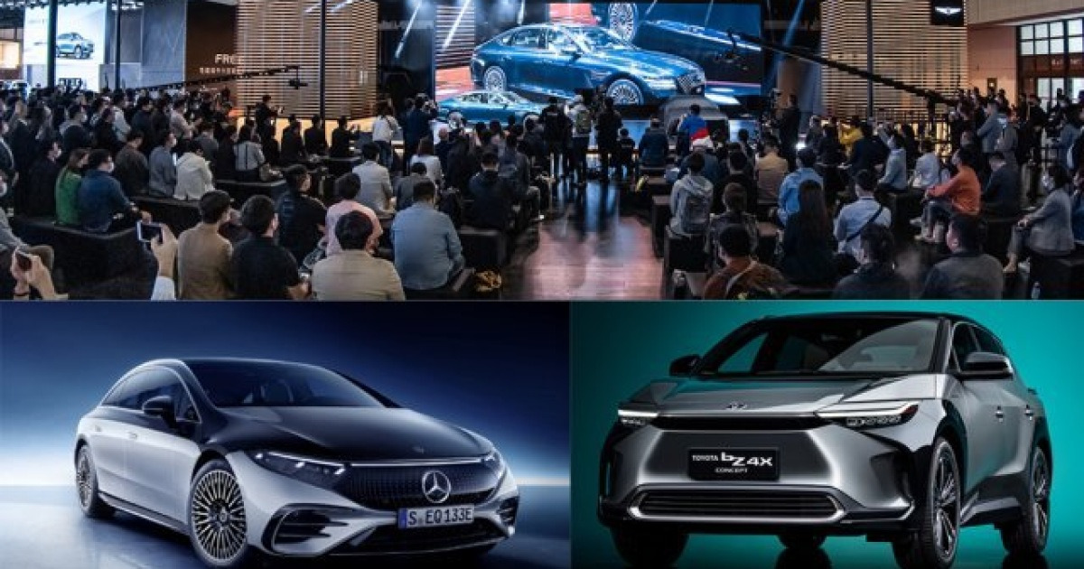 제네시스, 'G80 전기차' 中서 첫 공개.. 1회 충전 427km 주행