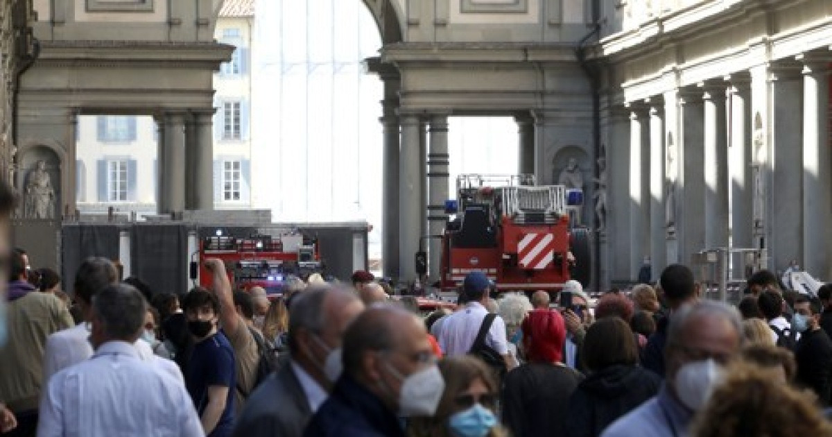 ITALY EMERGENCY UFFIZI MUSEUM FIRE