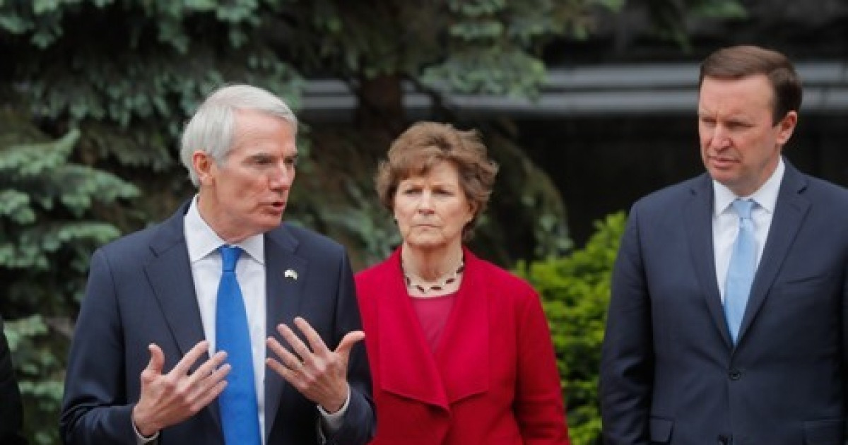 UKRAINE US SENATORS VISIT DIPLOMACY