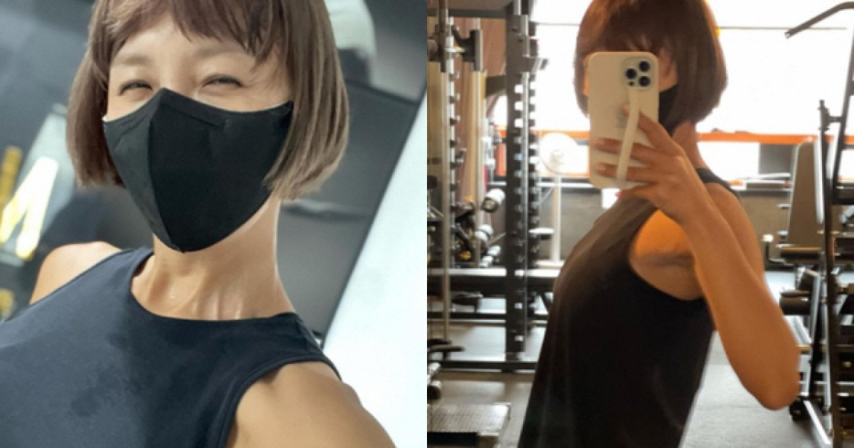 '173cm·56kg' 최은경 "큰 근육 쓰니 입에 쇠 냄새 나"..49세 중 '최강 몸매'