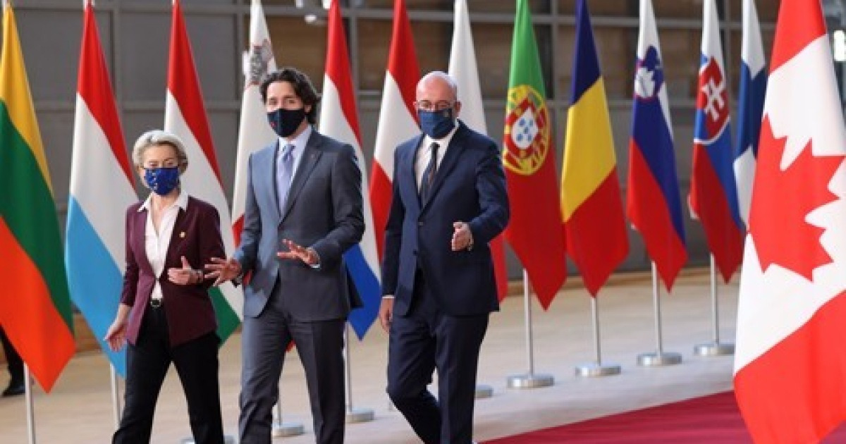 BELGIUM EU CANADA SUMMIT