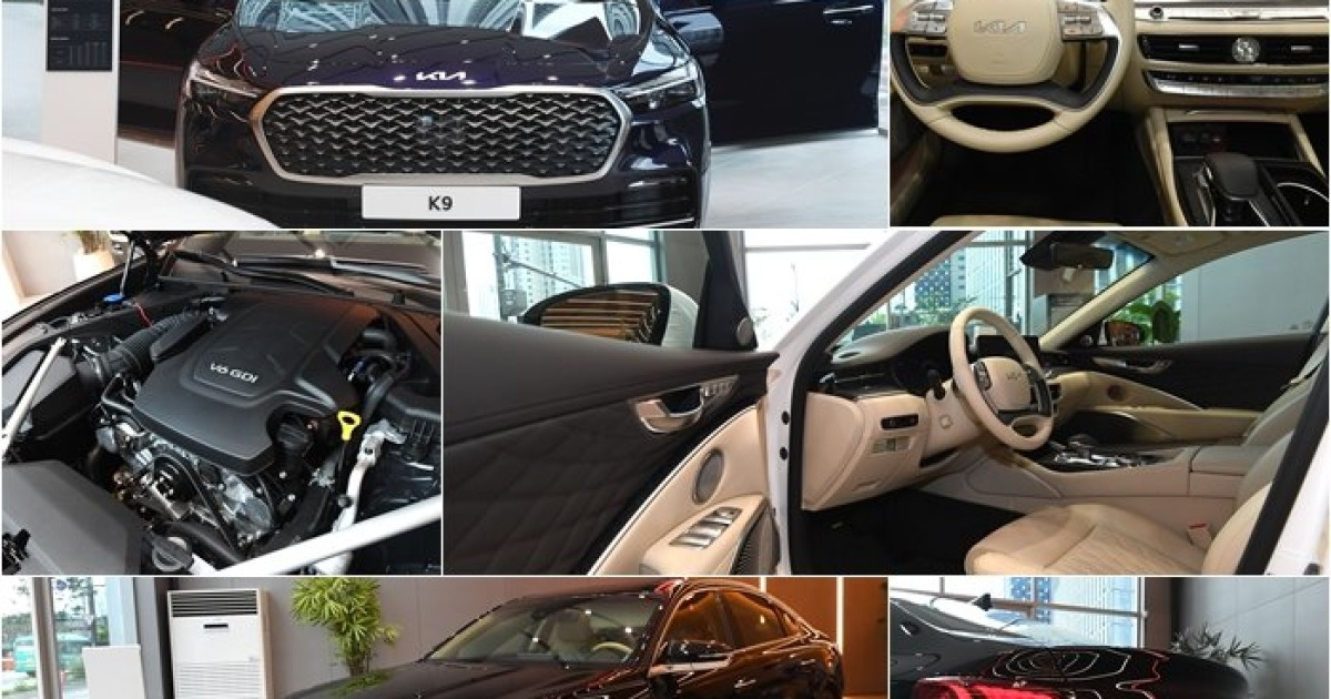 [머니S포토] 기아 부분변경 모델 '더 뉴 K9' 출시..가격은 5694~7608만원