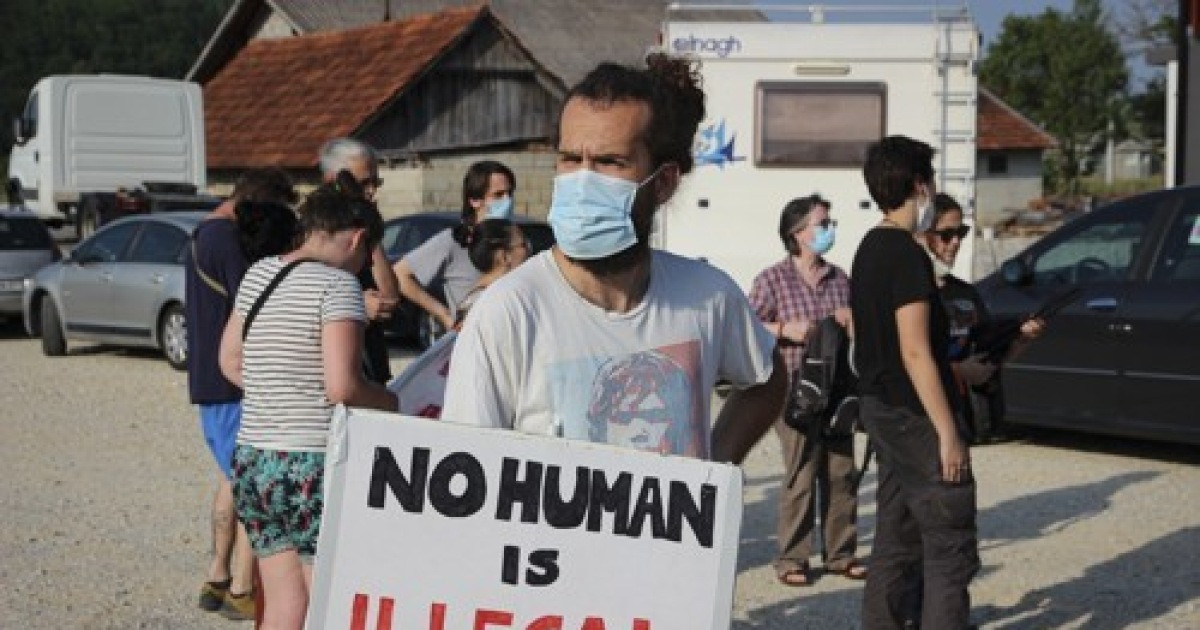 Migration Croatia Protest