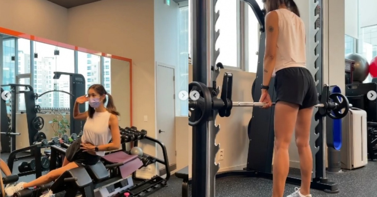 '75kg→'52kg' 김빈우 "2주째 쌀 한톨 안 먹고 운동"..보디프로필이 뭐길래