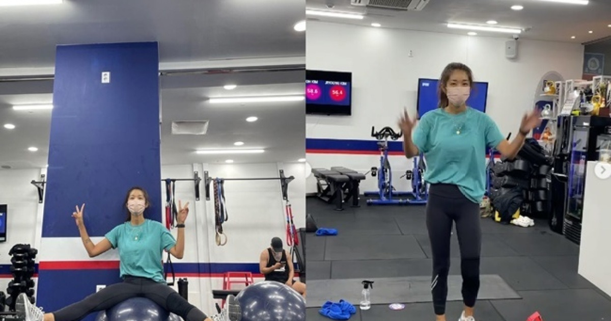 '75kg→52kg' 김빈우, 보디 프로필 촬영 후에도 운동 계속 "오늘부터 다시" [SNS★컷]