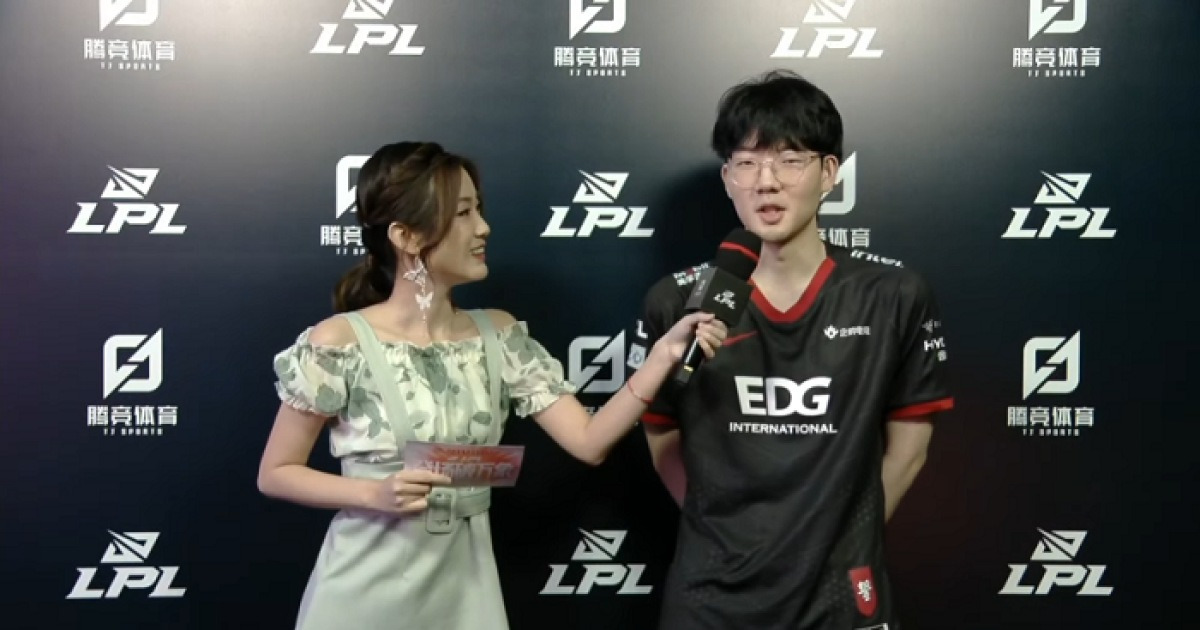 [LPL] EDG '바이퍼' 박도현 "중국어 향상이 구체적 소통에 도움 됐다"