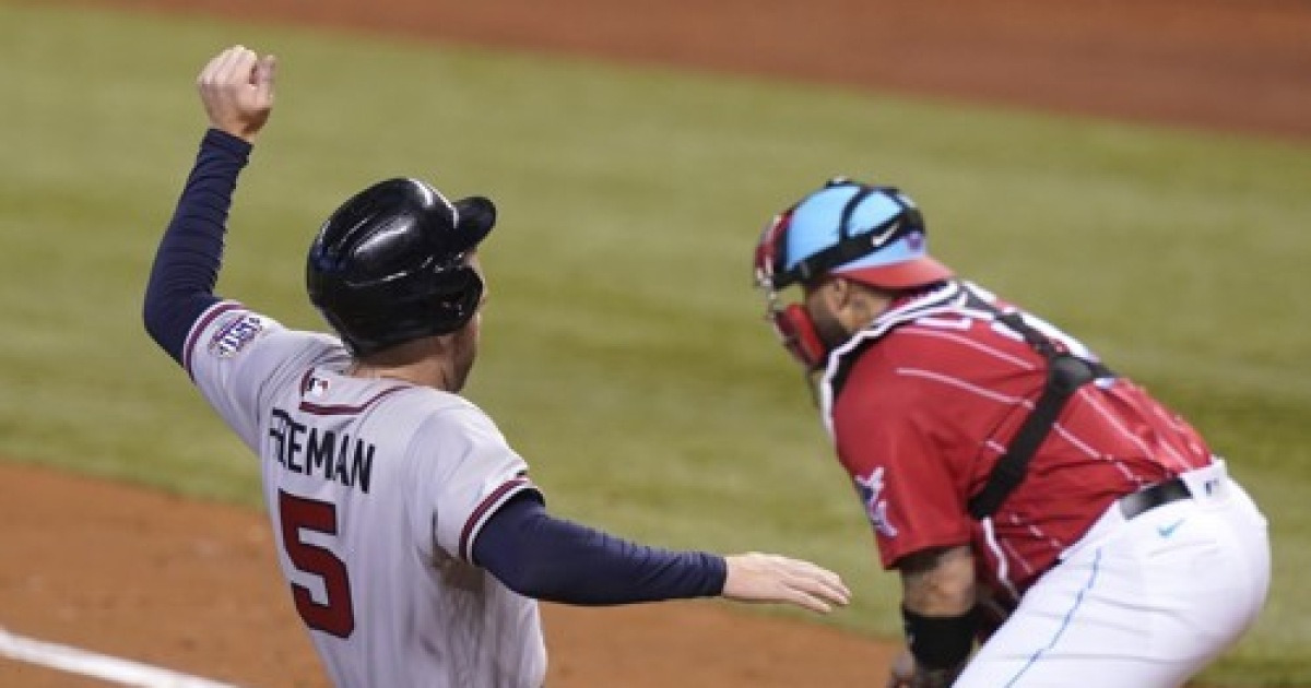 Braves Marlins Baseball