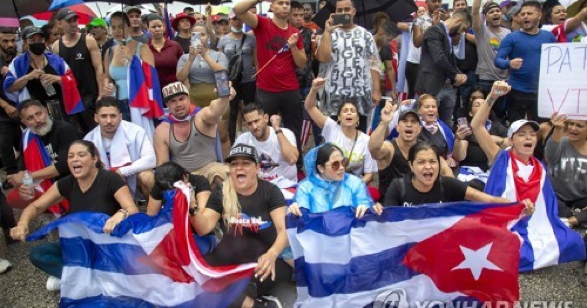USA FLORIDA CUBANS DEMONSTRATION