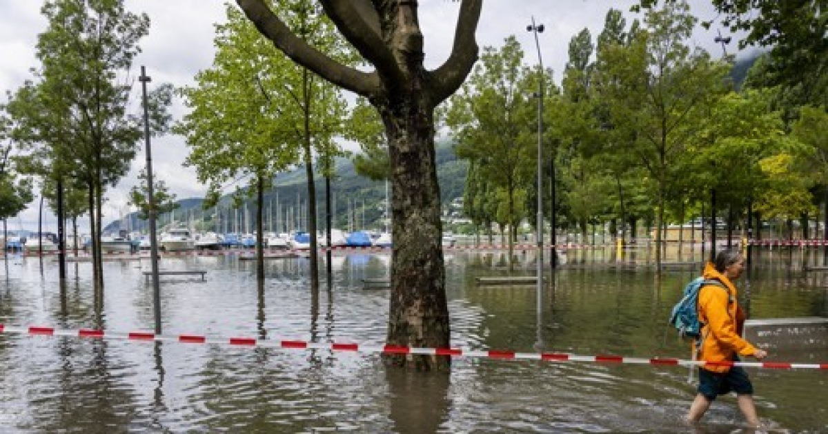 SWITZERLAND WEATHER FLOOD LAKE BIEL