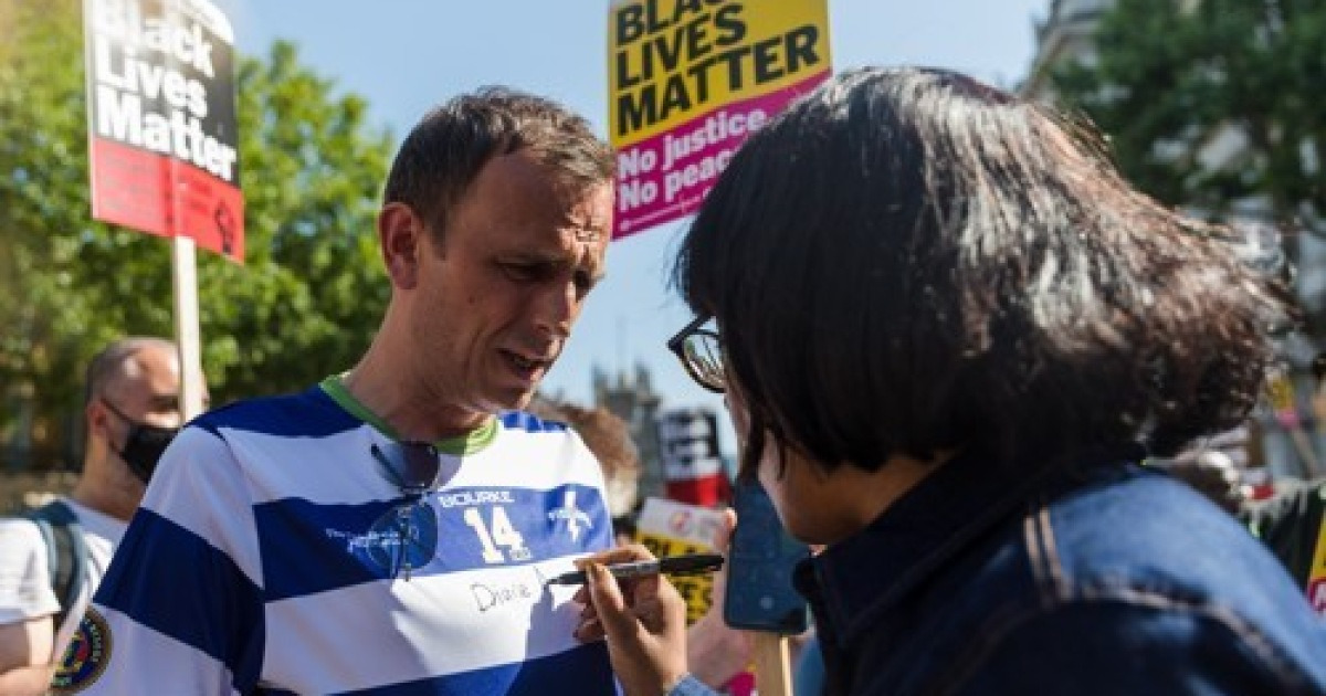 BRITAIN RACISM SOCCER PROTEST