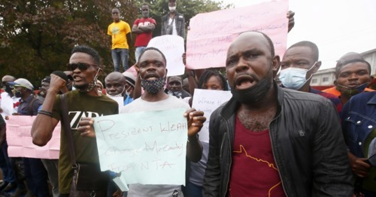 LIBERIA TRANSPORT WORKERS PROTEST