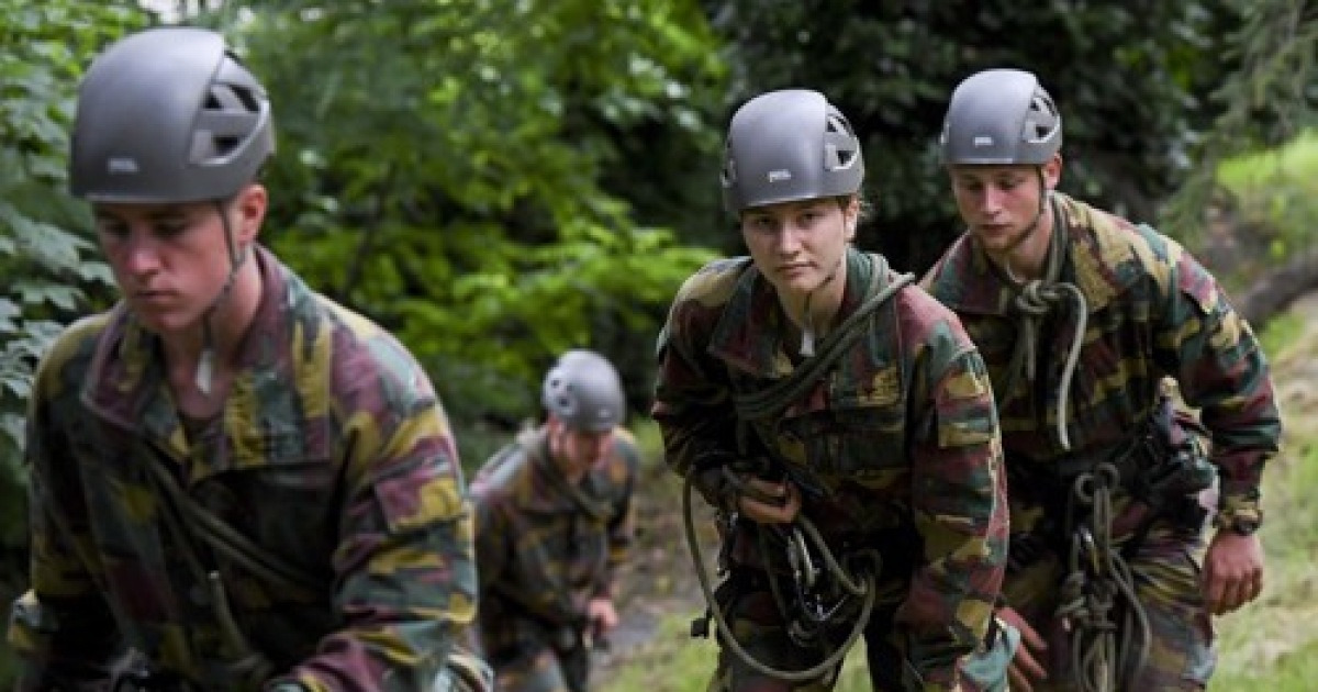 BELGIUM PRINCESS ELISABETH COMMANDO TRAINING