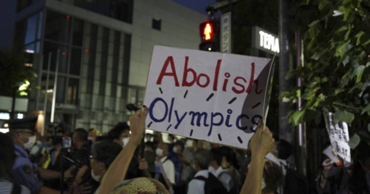 Tokyo Olympics Protest