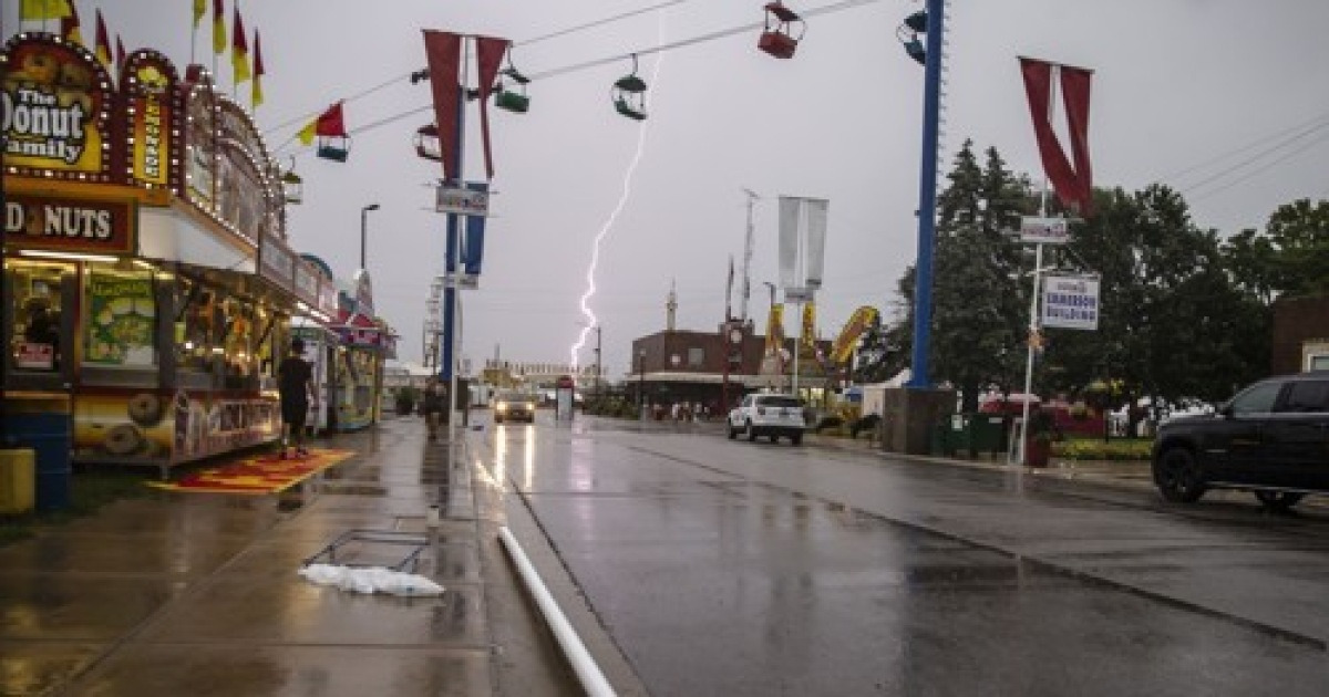 APTOPIX Illinois State Fair Storm