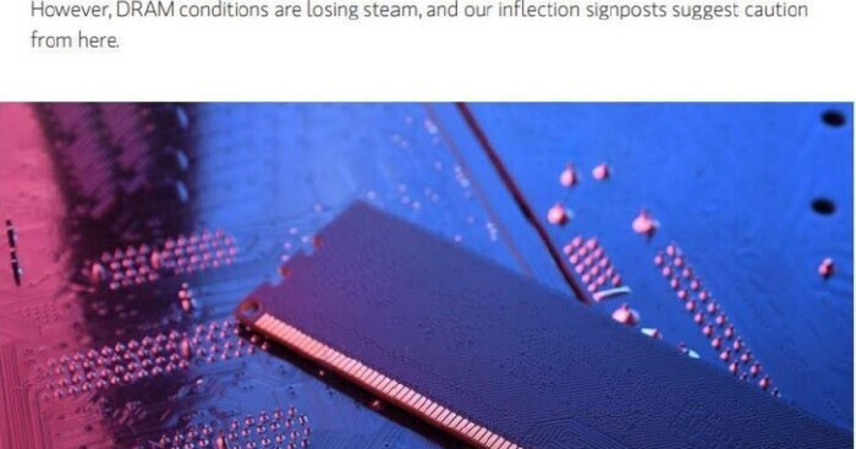 Memory stocks tank amid predictions of "winter" for chip industry