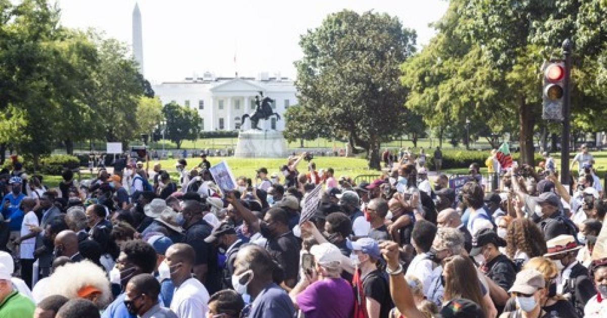 USA VOTING MARCH ON FOR WASHINGTON