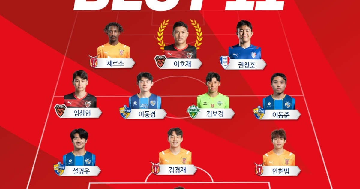 '광주전 멀티골' 포항 이호재, K리그1 33R MVP 선정