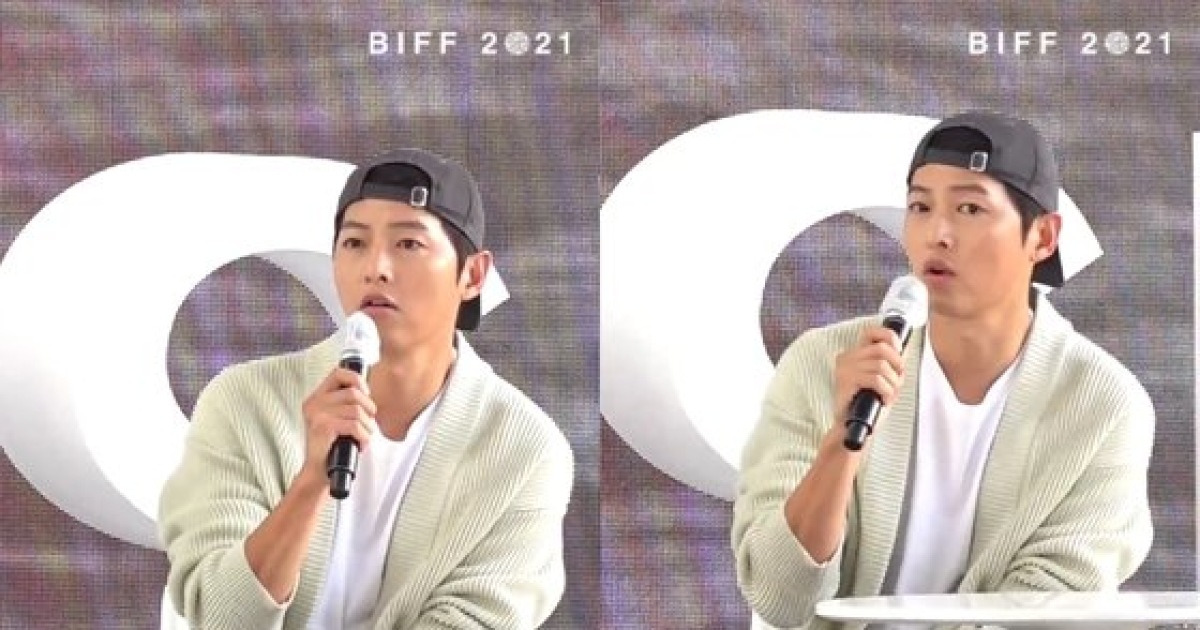 [26회 BIFF] 송중기 "개막식 MC, 조금이라도 도움이 되고 싶었다"