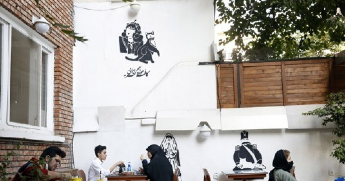 IRAN PHOTO SET PERSIAN CAT CAFE MUSEUM