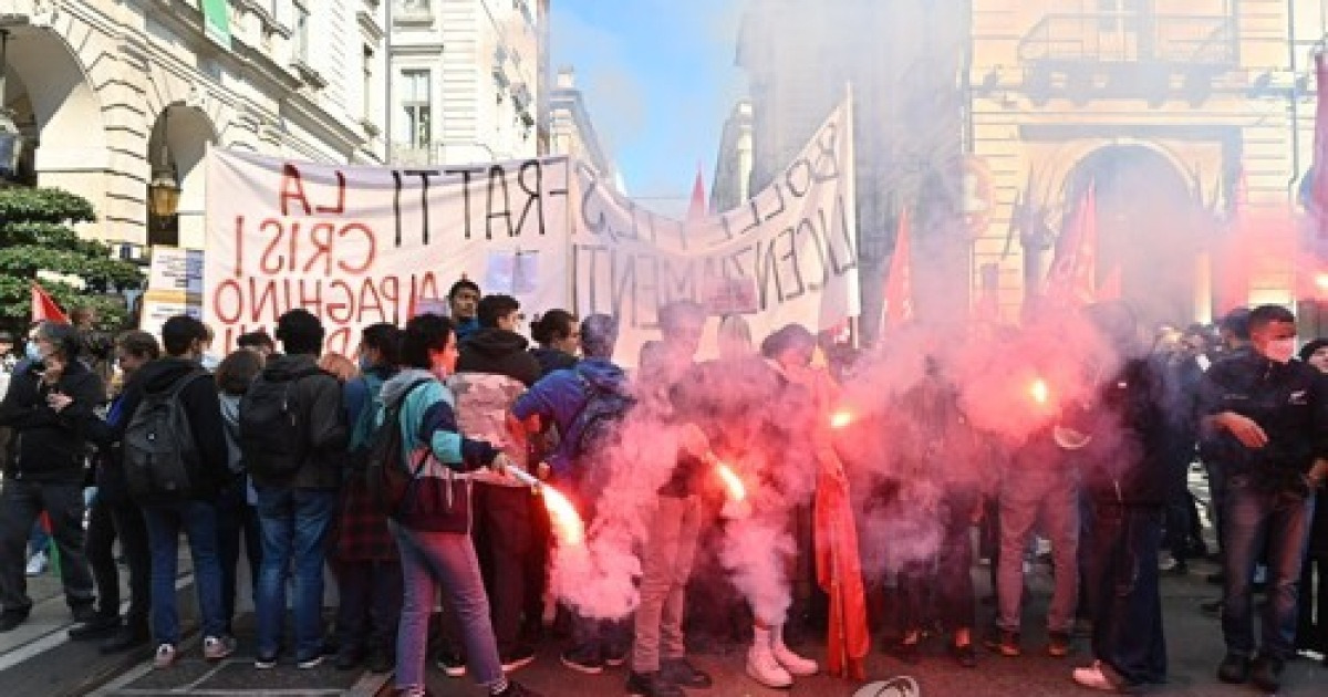 ITALY LABOR PROTEST STRIKE