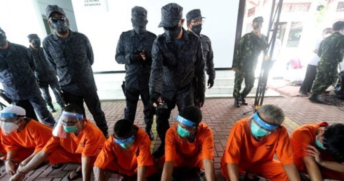 INDONESIA CRIME SEIZED DRUGS ARRESTS