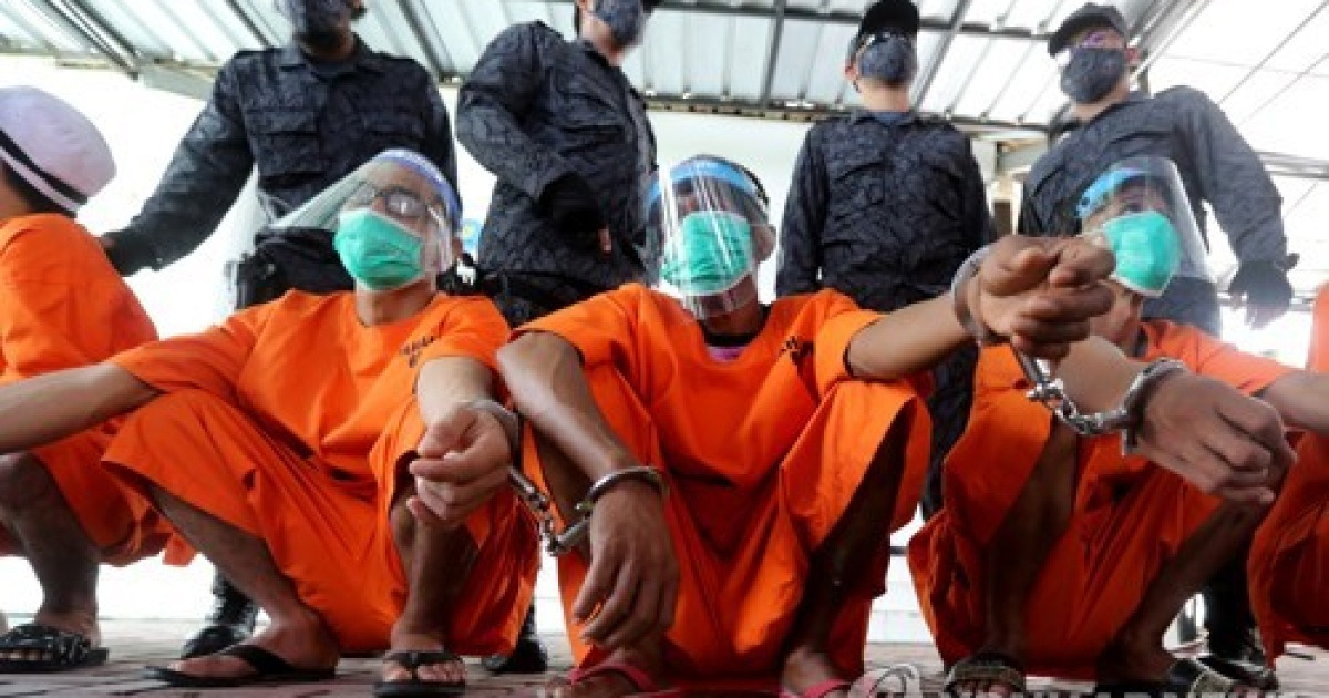 epaselect INDONESIA CRIME SEIZED DRUGS ARRESTS