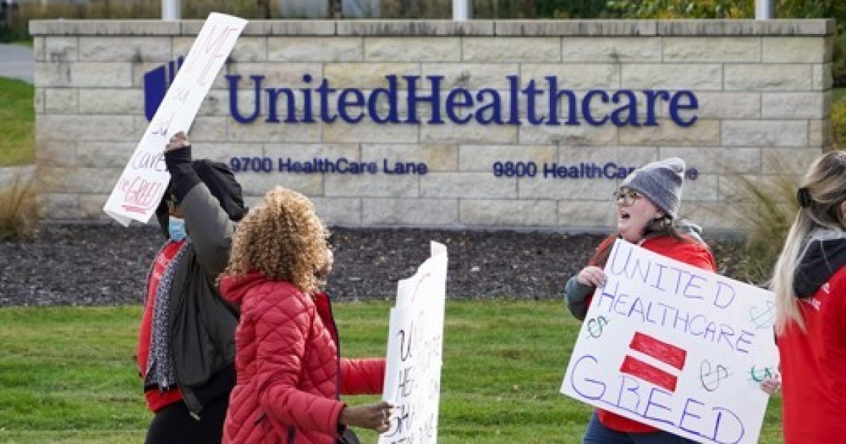 Protest against United Healthcare Headquarters and PBM location, Optum Rx