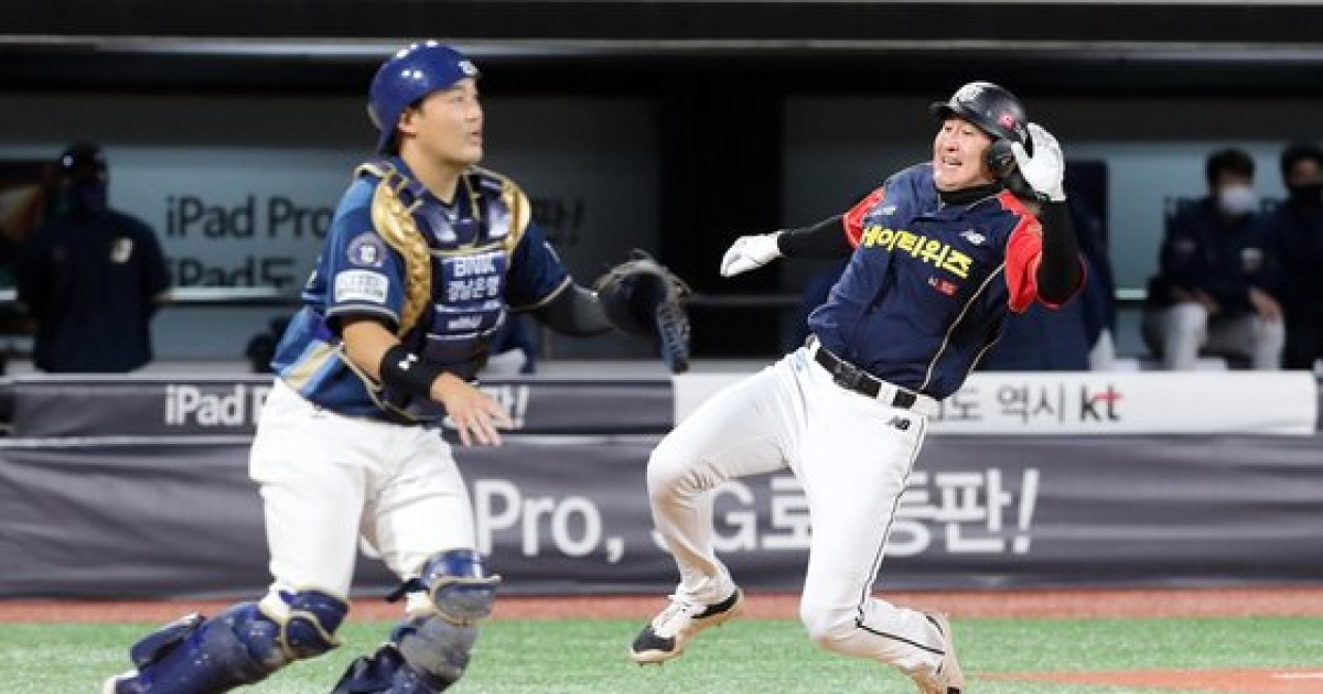 '맏형 질주→타선 폭발' KT, DH2 잡고 1위 복귀..NC는 PS 탈락