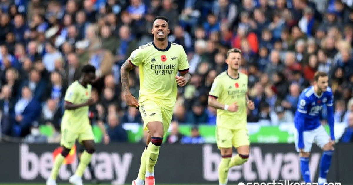 [EPL 10R] '마갈량이스 결승골' 아스널, 레스터에 2-0 승리..'리그 7G 무패'