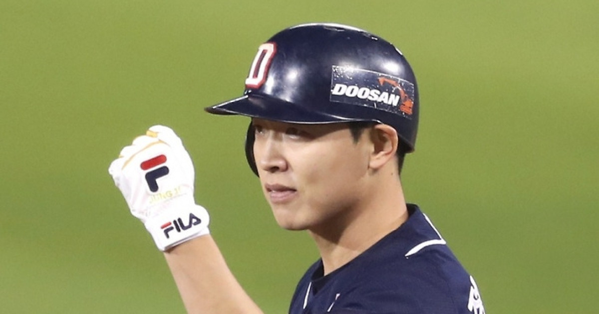 역시 가을엔 정수빈..6안타 5타점 활약 준PO MVP 선정 [준PO3]