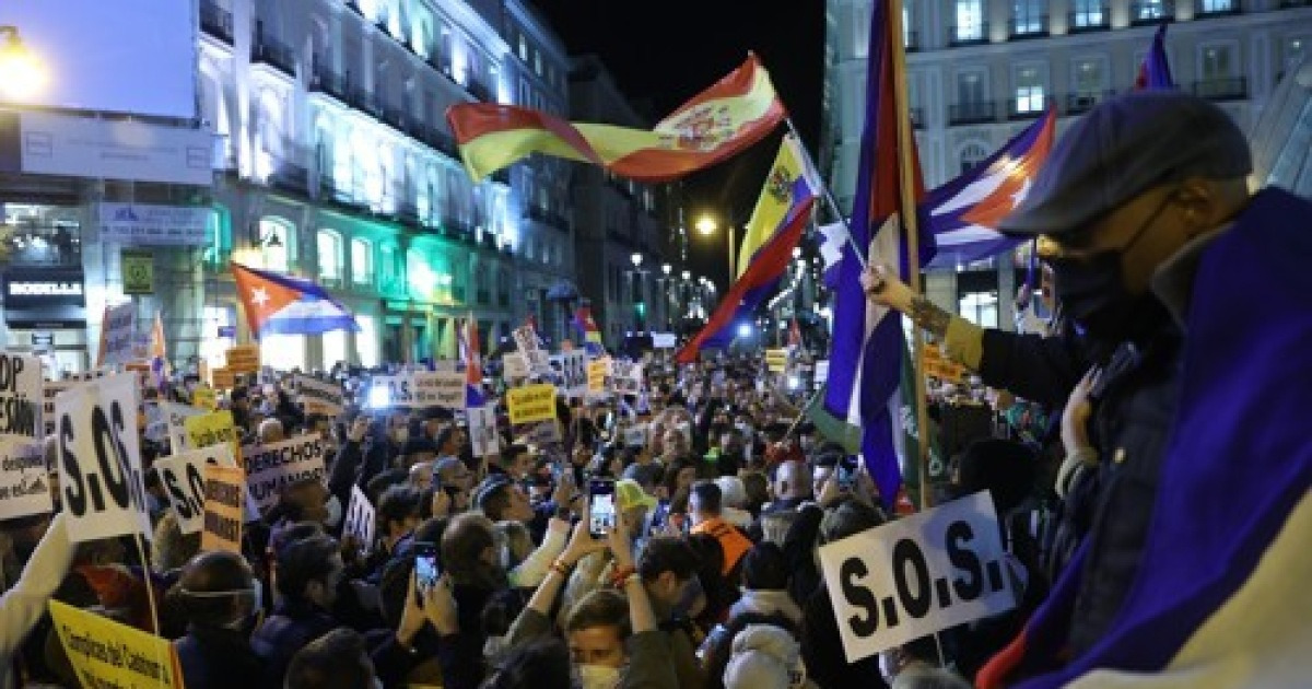 SPAIN CUBA 15N PROTEST