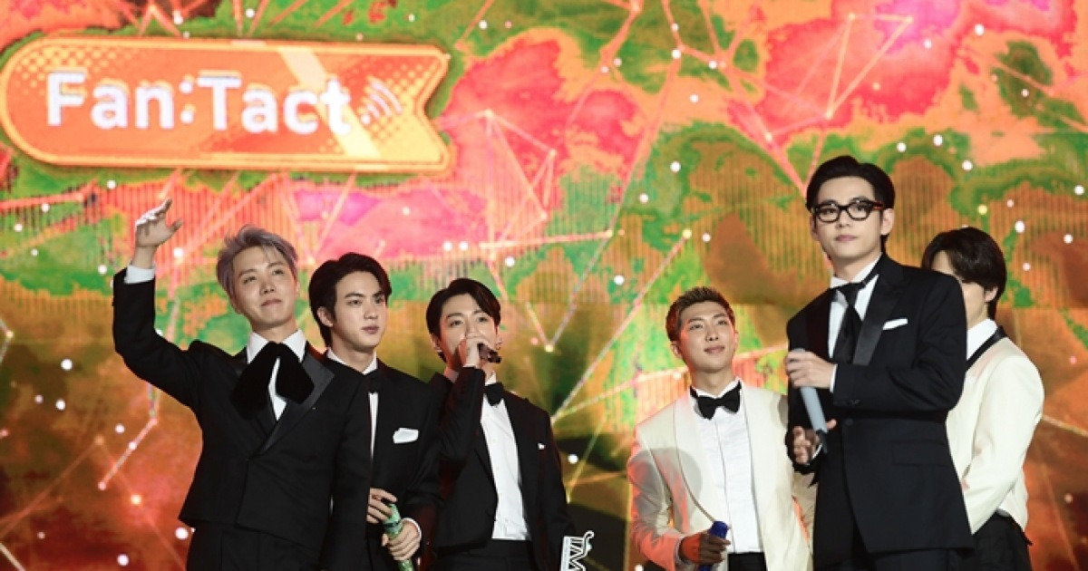 [MMA 2021] BTS, 올해의 노래상.. "아미에게 우리의 바람 닿았다"