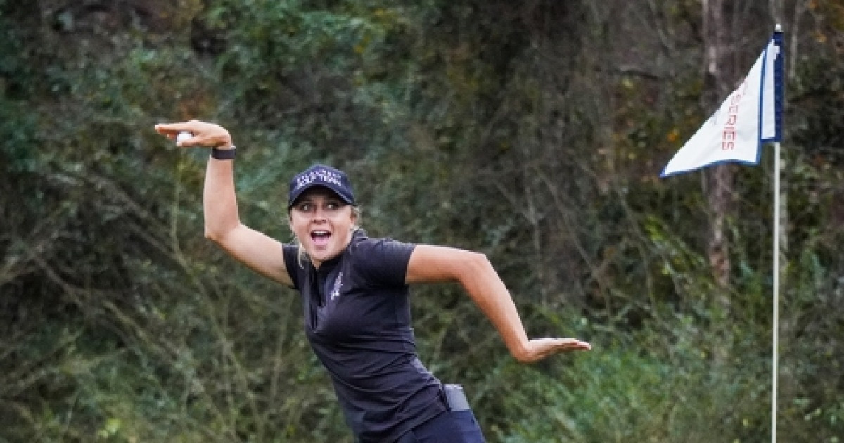 안나린과 맞대결한 단독1위 루생-부샤르, 7R서 '이글+홀인원' [LPGA Q시리즈]