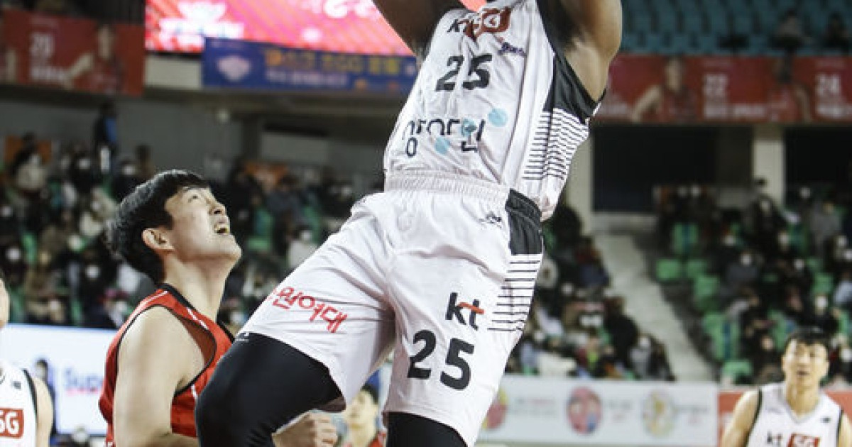 '라렌 맹활약' KT, 니콜슨 빠진 가스공사 상대 진땀승.. KGC는 4연승