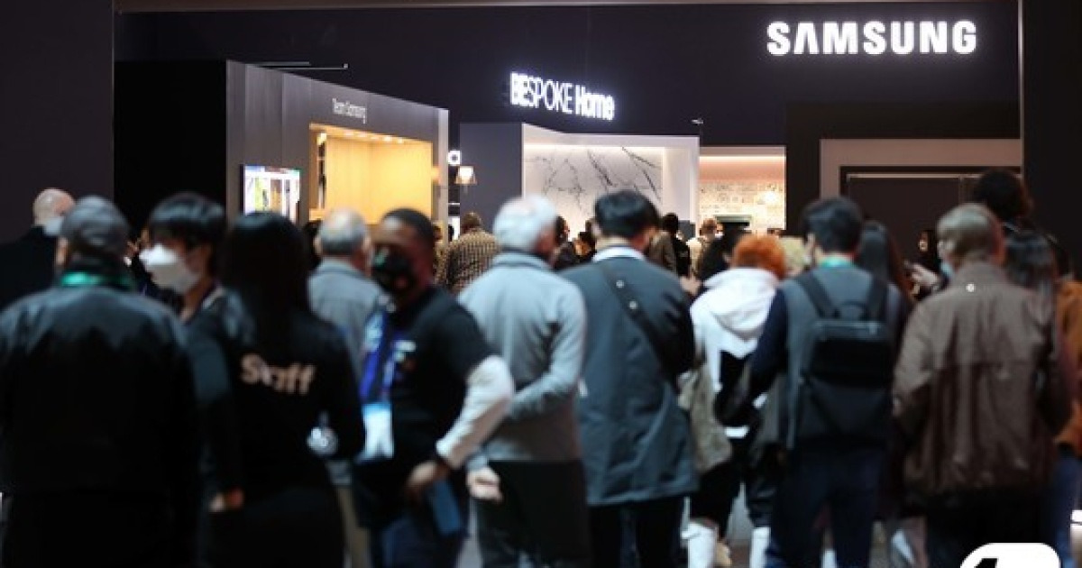 [CES2022]관람객으로 붐비는 삼성전자