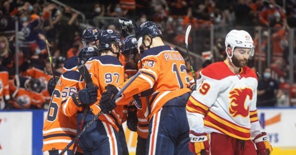 Flames Oilers Hockey