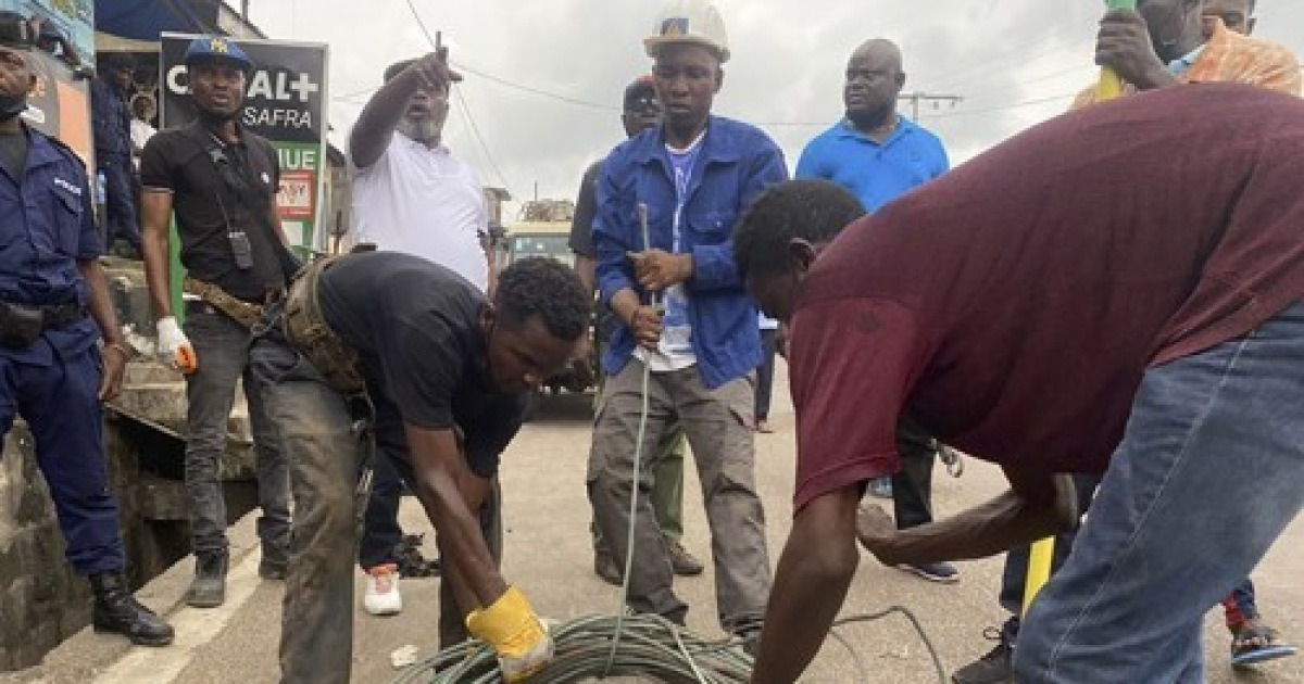 DR CONGO POWER CABLE COLLAPSE