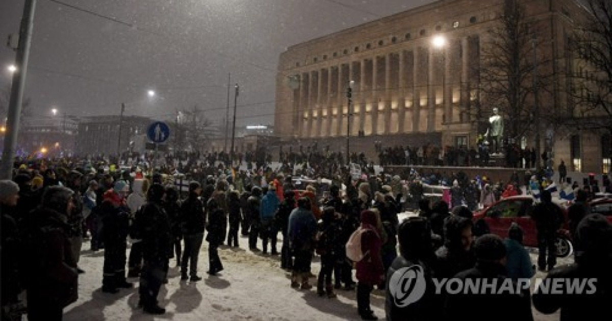 Finland Protest