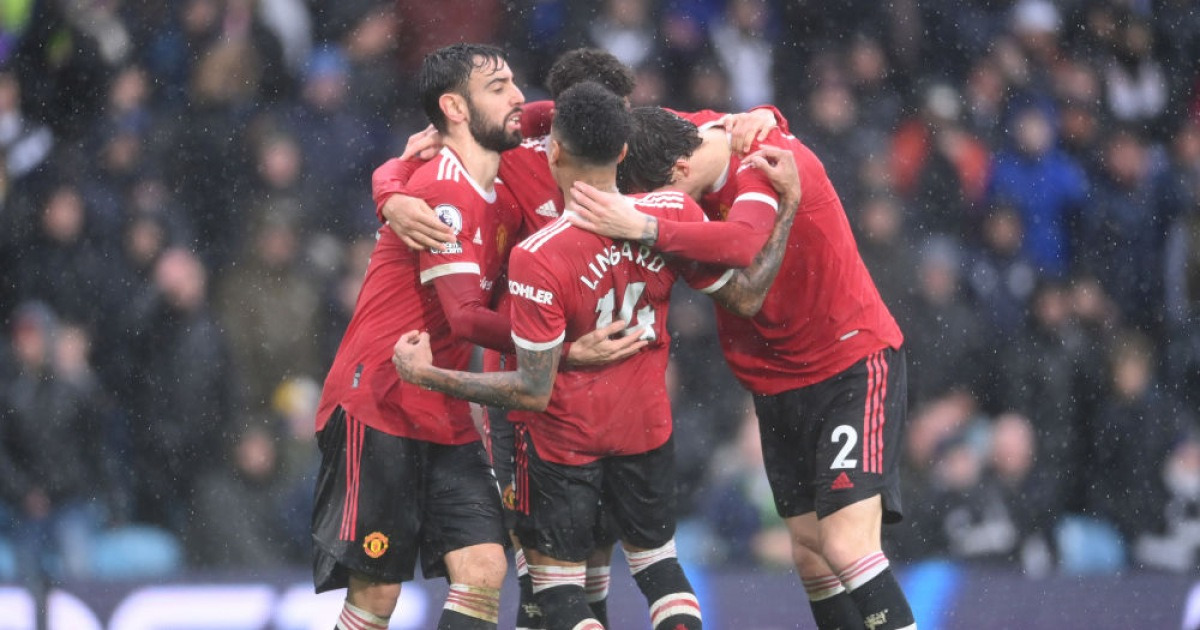 [EPL 26R] '브루누 1골·호날두 침묵' 맨유, 리즈 4-2 격파..3위 첼시와 4점차