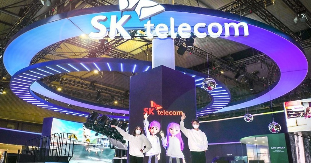 SKT의 MWC22 전시관