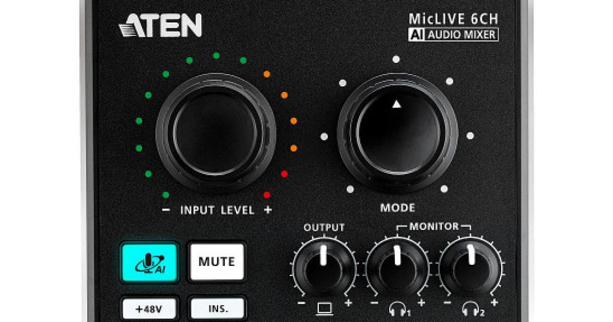 에이텐, UC8000 MicLIVE 6채널 AI 오디오 믹서 출시