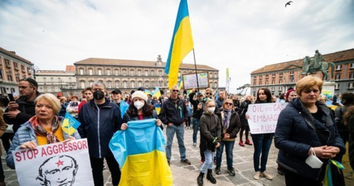 ITALY PROTEST UKRAINE RUSSIA CONFLICT
