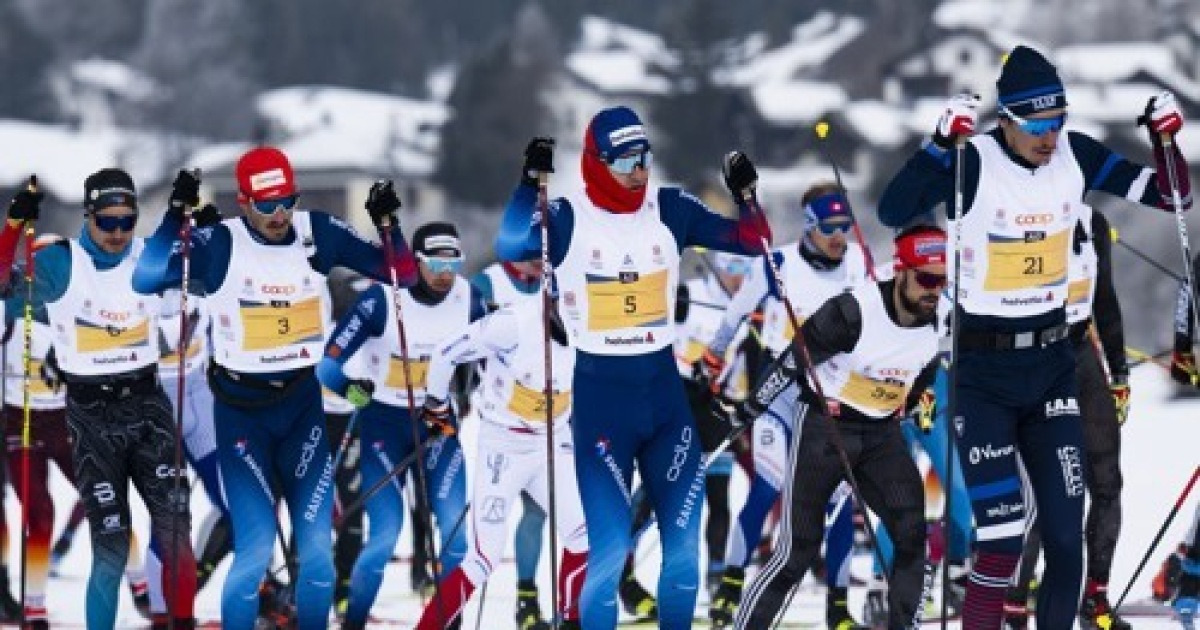 SWITZERLAND CROSS COUNTRY SKIING ENGADIN MARATHON